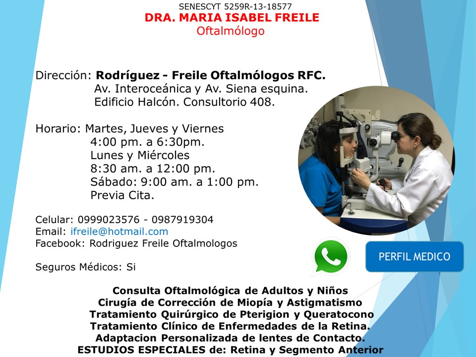 Oftalmólogos Quito - Oftalmólogos en los Valles - Quito